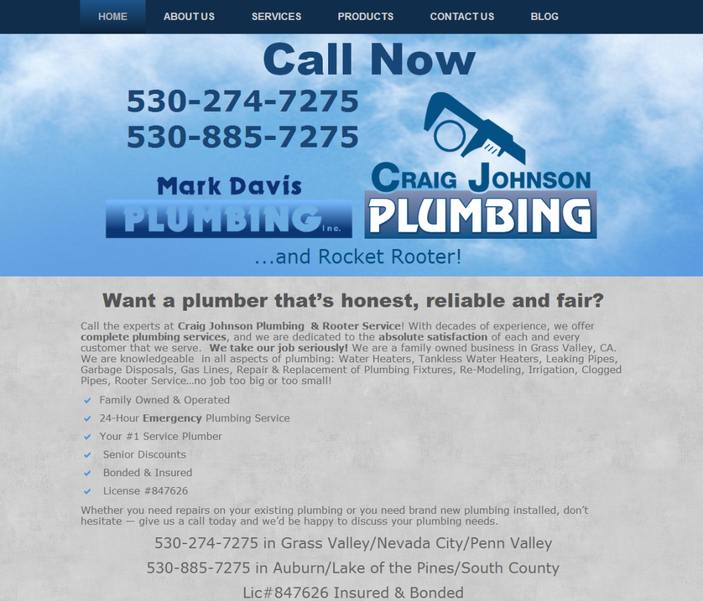 Craig Johnson Plumbing - The Internet Sherpa
