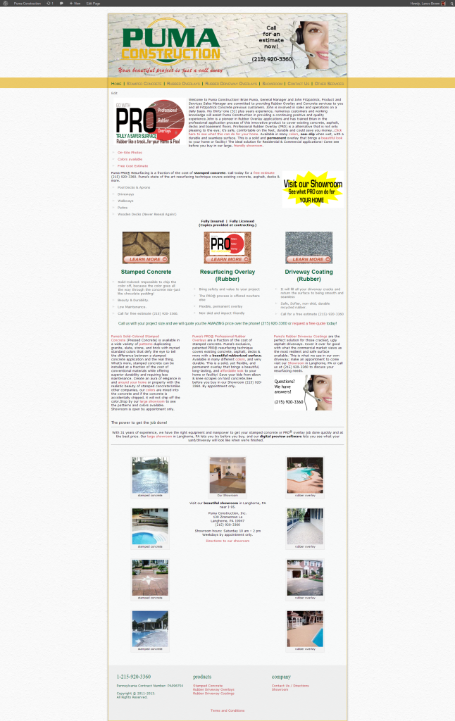 Puma Construction - The Internet Sherpa